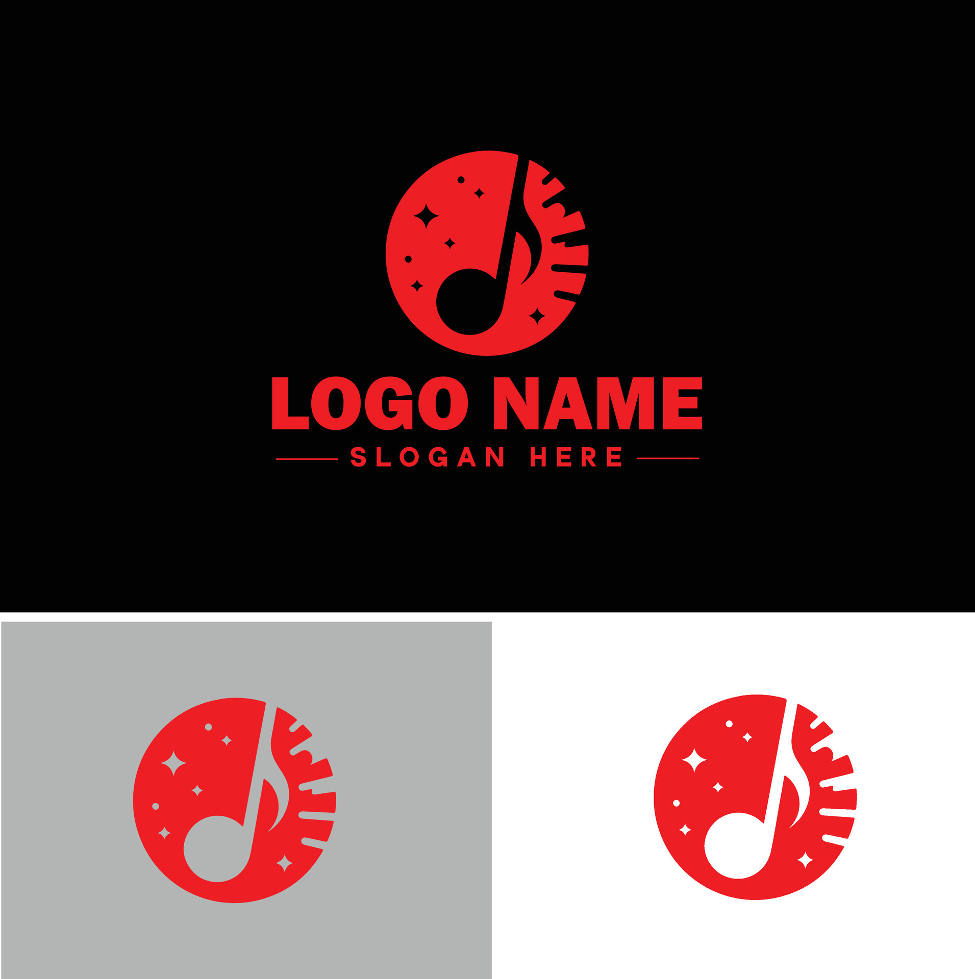 music logo icon for business app icon band typography dj song musical ...