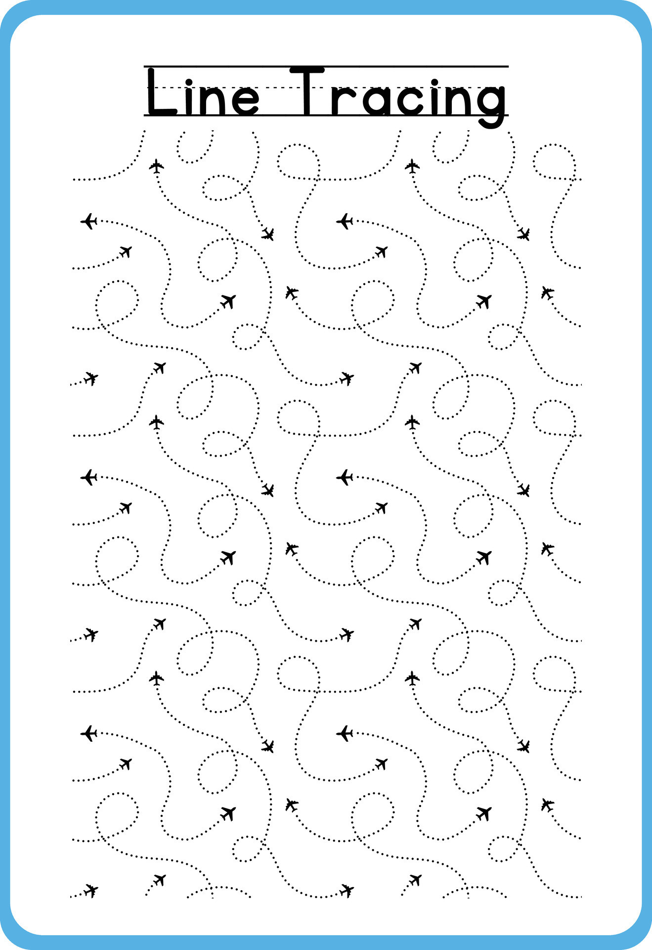 Hand drawn tracing line practice for kids 47854451 Vector Art at Vecteezy