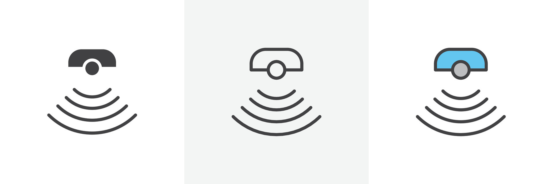 Sensor icon set in solid black and white color 47858259 Vector Art at ...