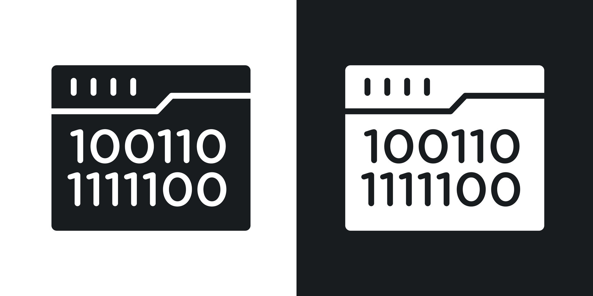 Binary code icon 47858750 Vector Art at Vecteezy