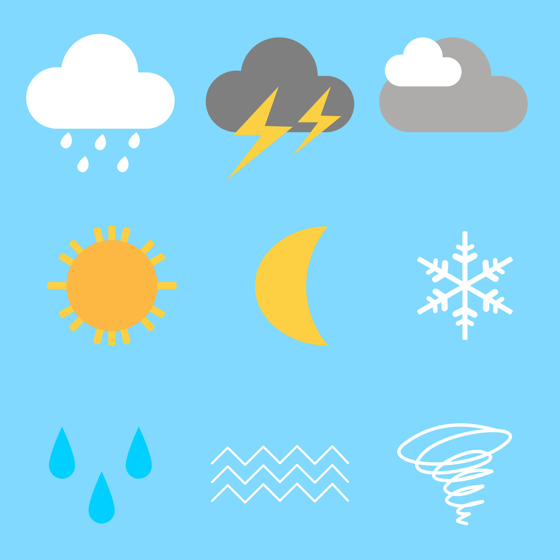 simple weather icon set 47860243 Vector Art at Vecteezy simple weather icon set 47860243 Vector Art at Vecteezy