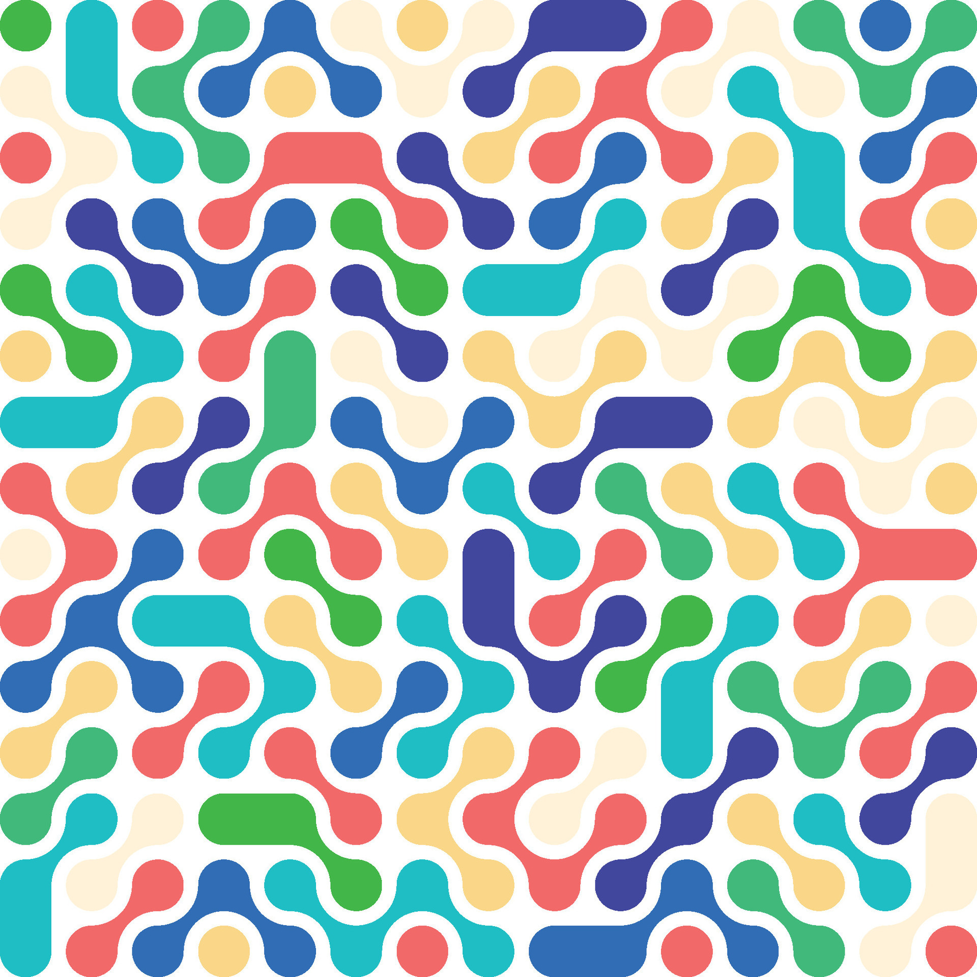 Seamless Metaball Pattern With Colorful Geometric Pattern Abstract