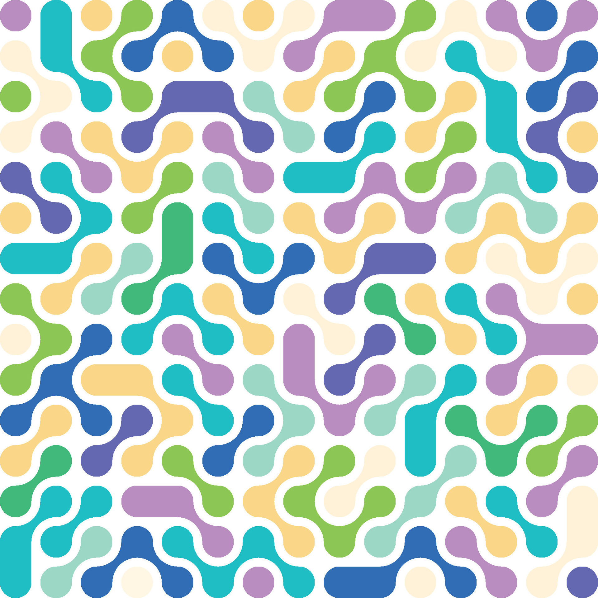 Seamless Metaball Pattern With Colorful Geometric Pattern Abstract