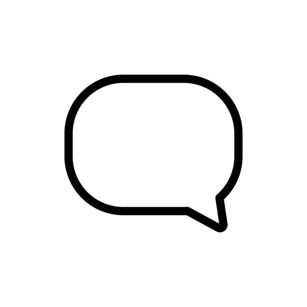Speech Bubble Icon for Communication Tools, Chat Interfaces, and ...