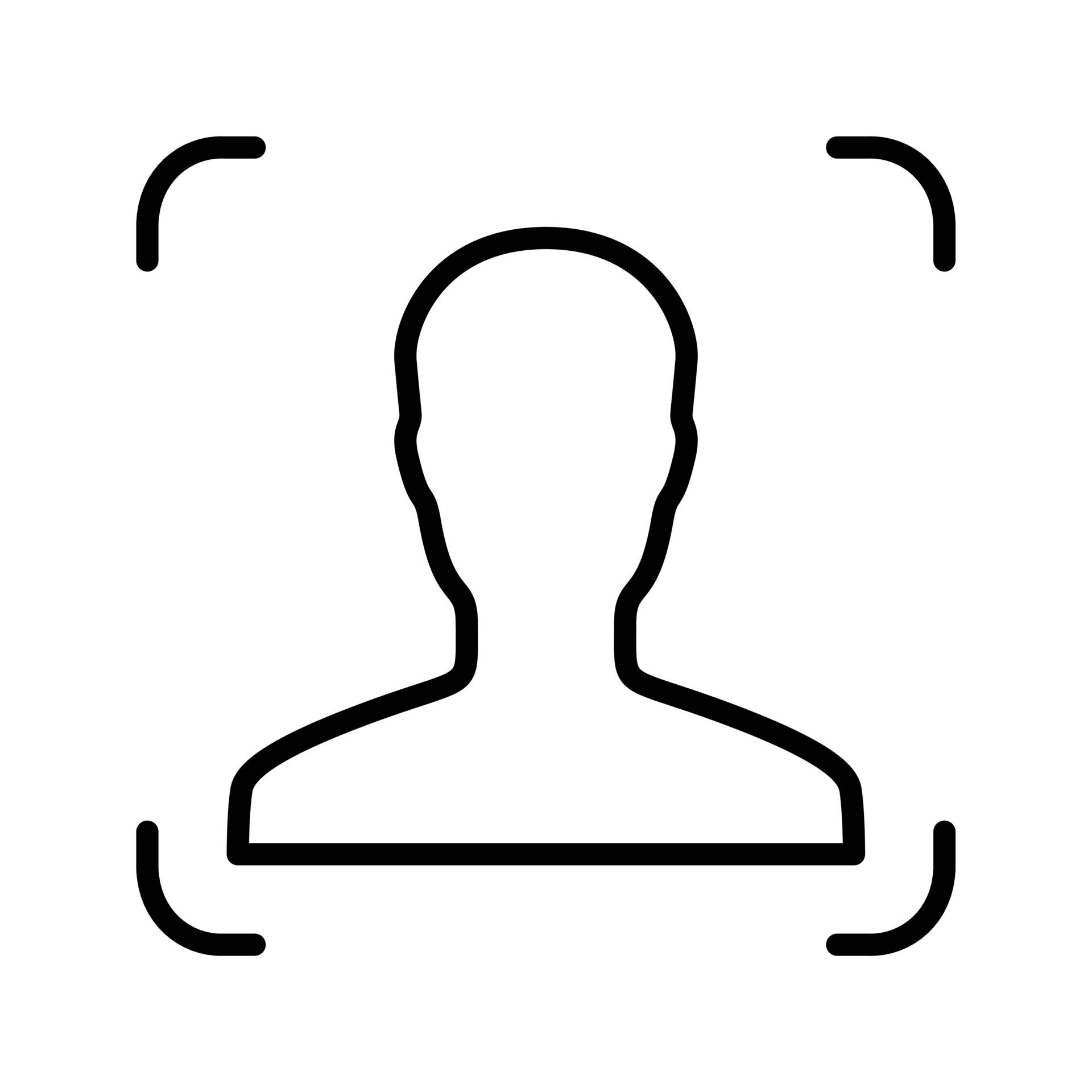 Face Detection Icon, Suitable for Technology and Security Themes ...