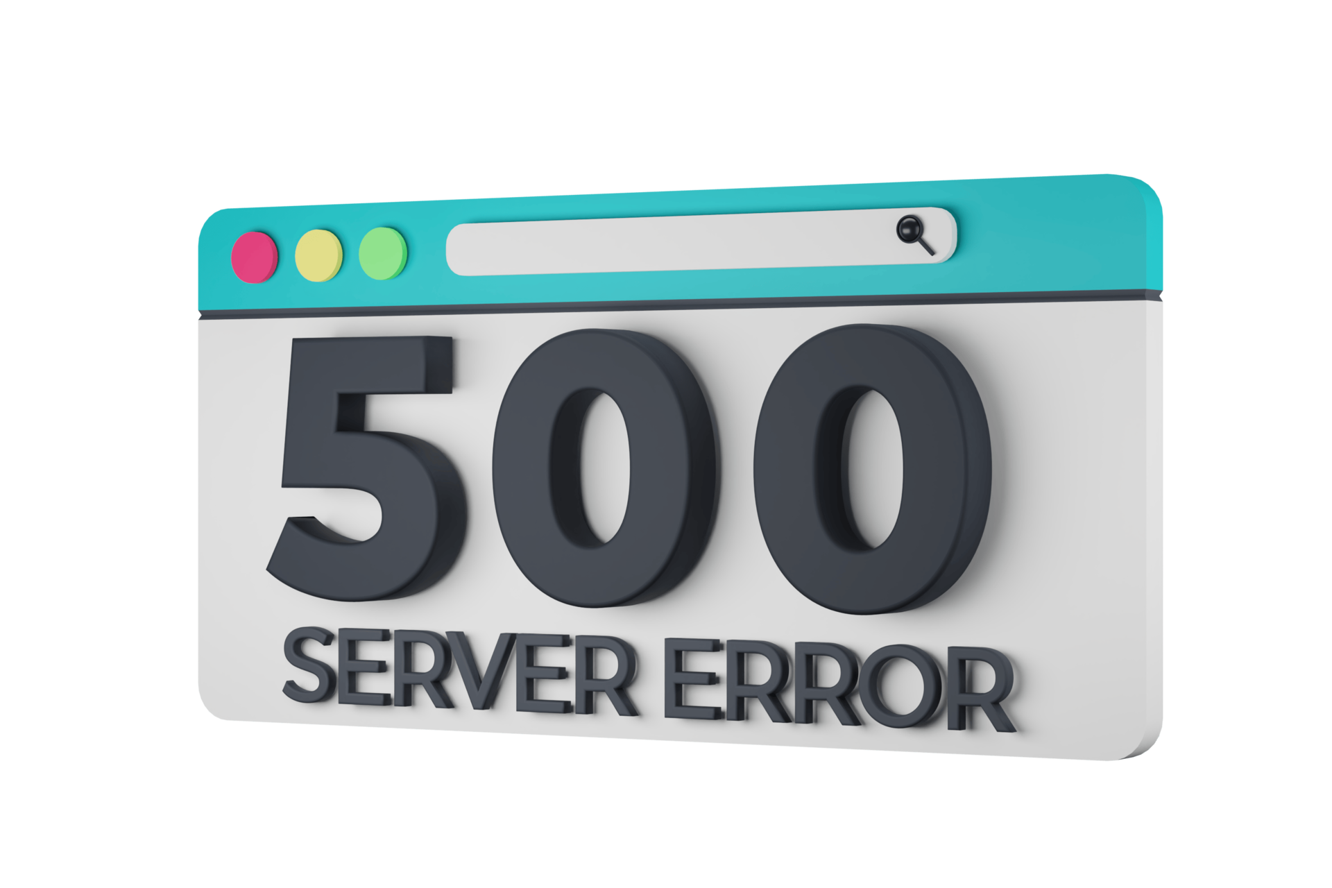 HTTP Five Hundred Server Error Status Code with Transparent Background ...