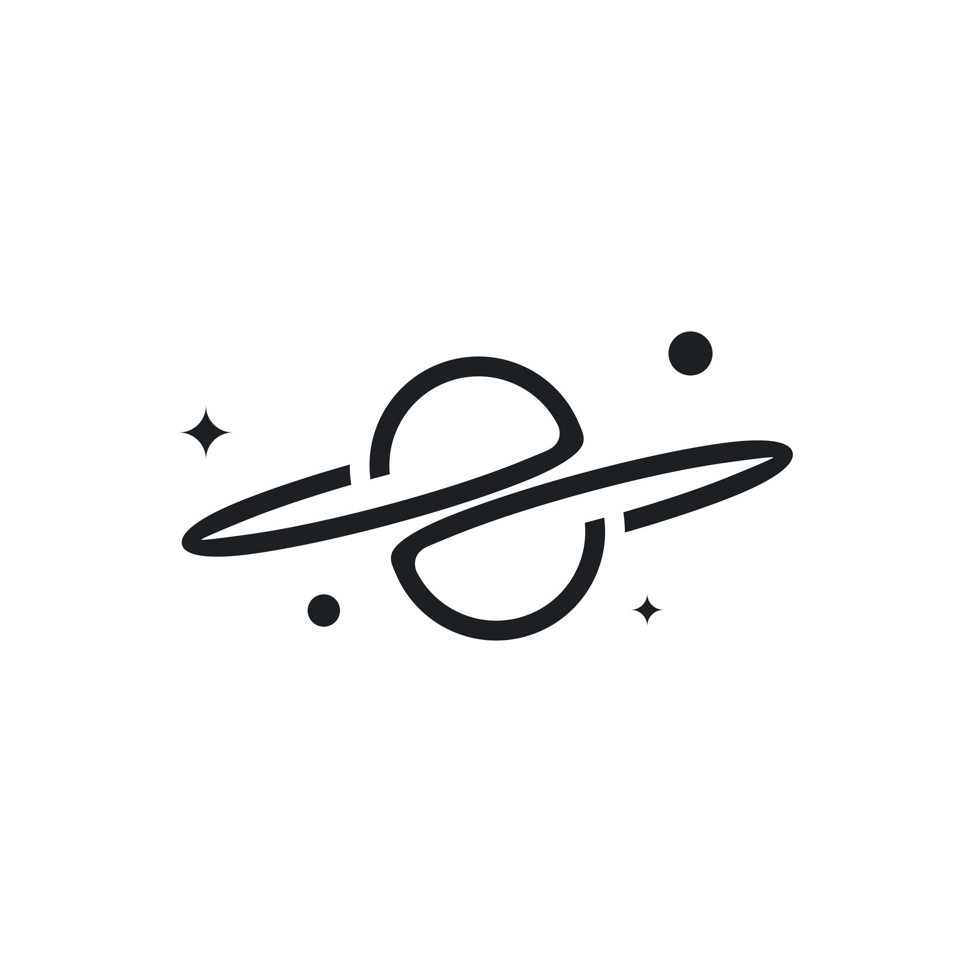 Simple planet outline logo design. Premium 47893057 Vector Art at Vecteezy