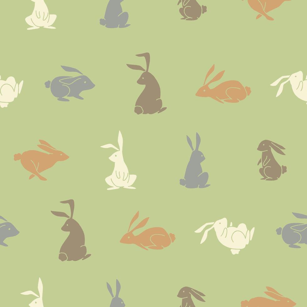 Collection of Rabbit Seamless Pattern illustration Design 47894850 ...