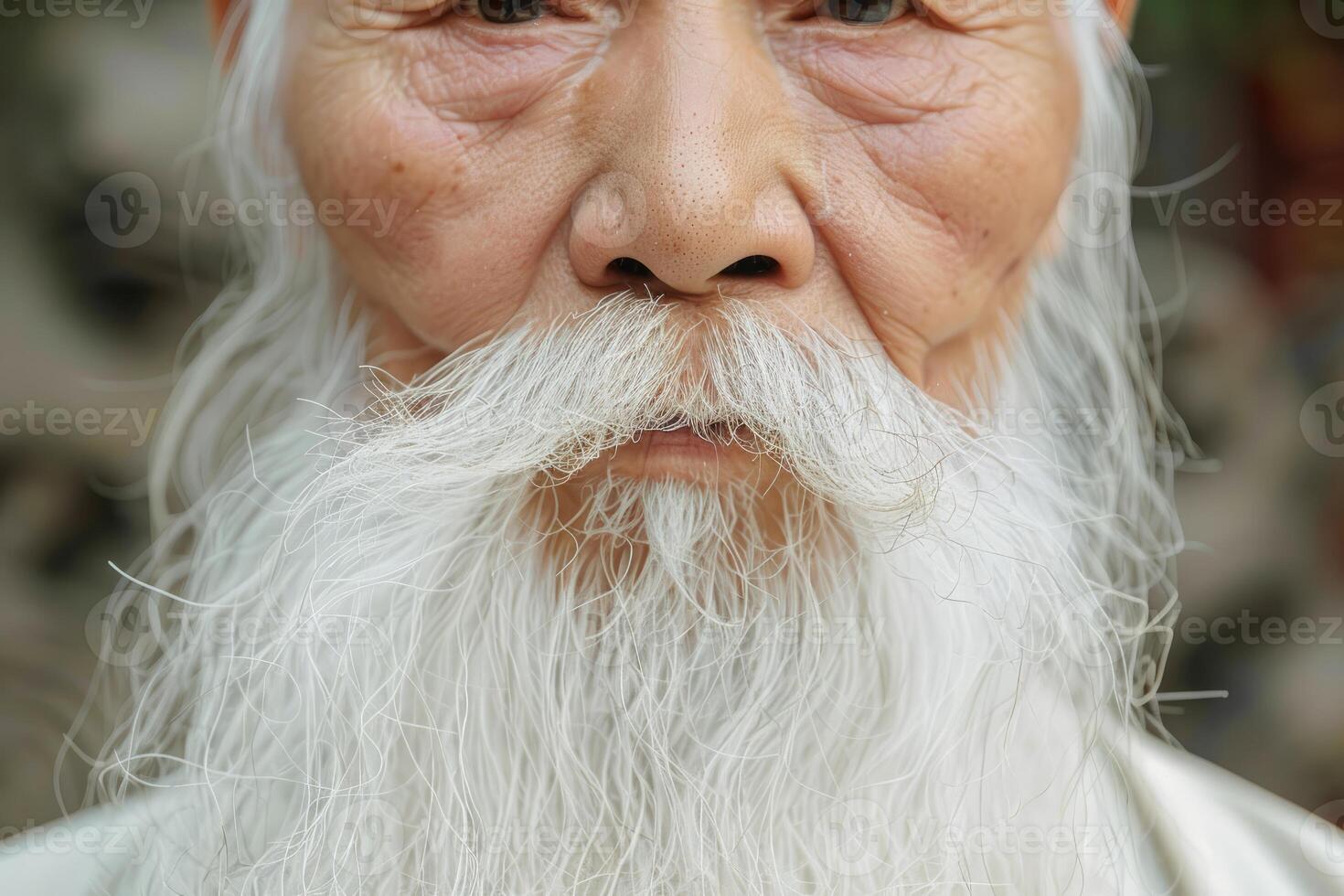 Elderly asian man with long white beard 47902415 Stock Photo at Vecteezy