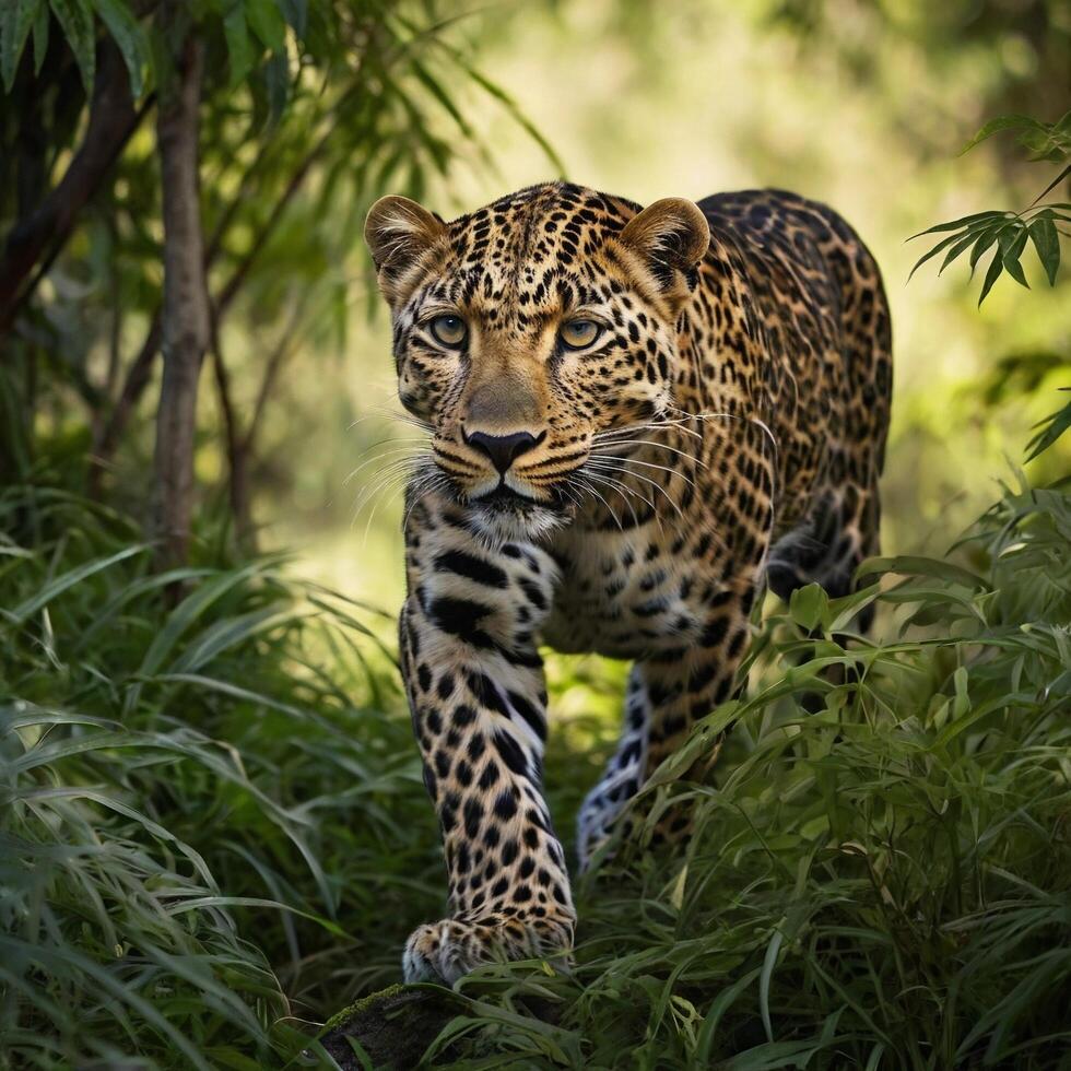 jungle leopard head 47916866 Stock Photo at Vecteezy