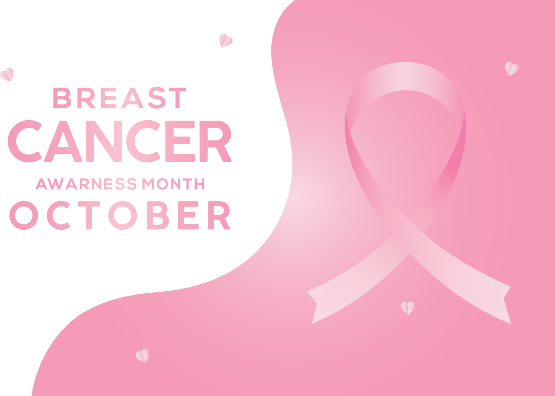 Breast Cancer Awareness Banner Background 47918057 Vector Art At Vecteezy