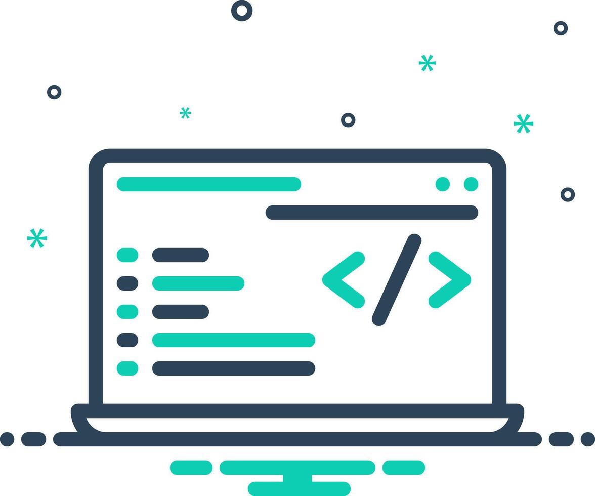 Mix icon for coding 47918362 Vector Art at Vecteezy