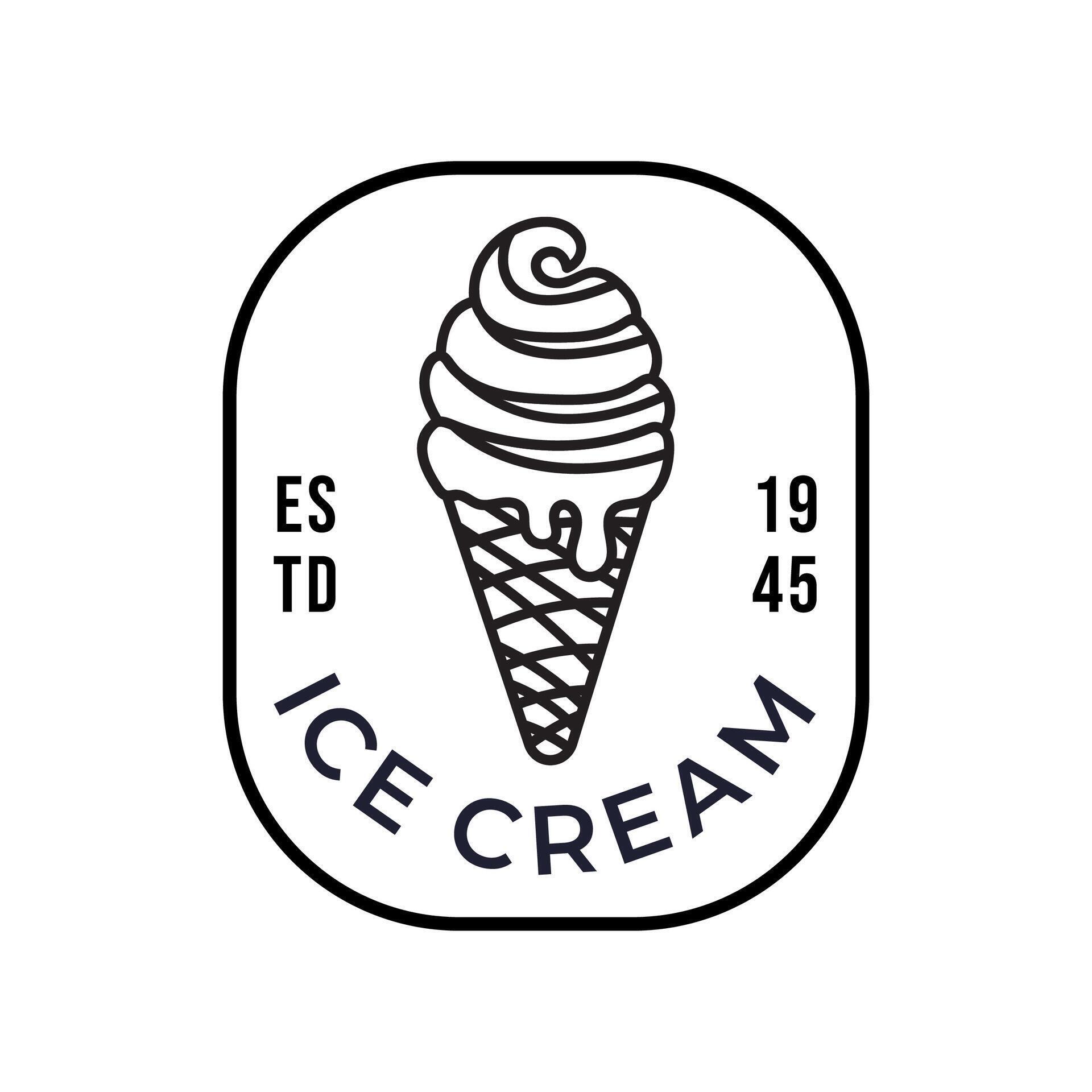 Ice Cream Logo Design Ice Cream Shop Logo Badges And Labels Gelateria