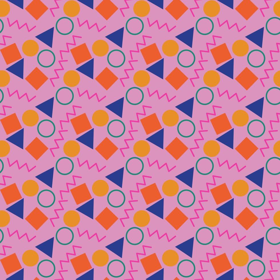 Colorful Geometric Seamless Pattern Abstract Background 47930256 Vector