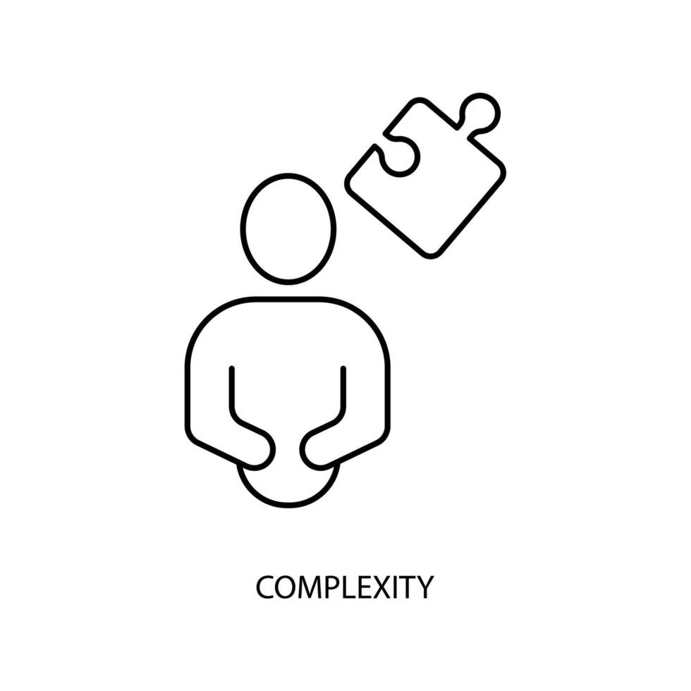 complexity concept line icon. Simple element illustration. complexity concept outline symbol ...