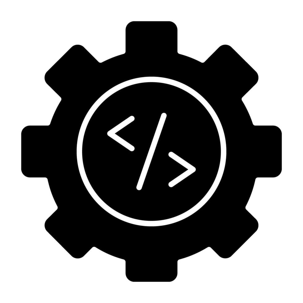 Conceptual flat design icon of coding 47934306 Vector Art at Vecteezy