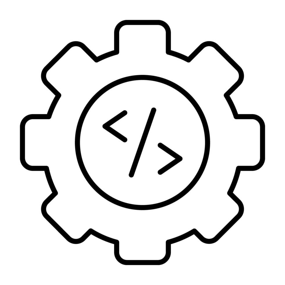 Conceptual flat design icon of coding 47934351 Vector Art at Vecteezy