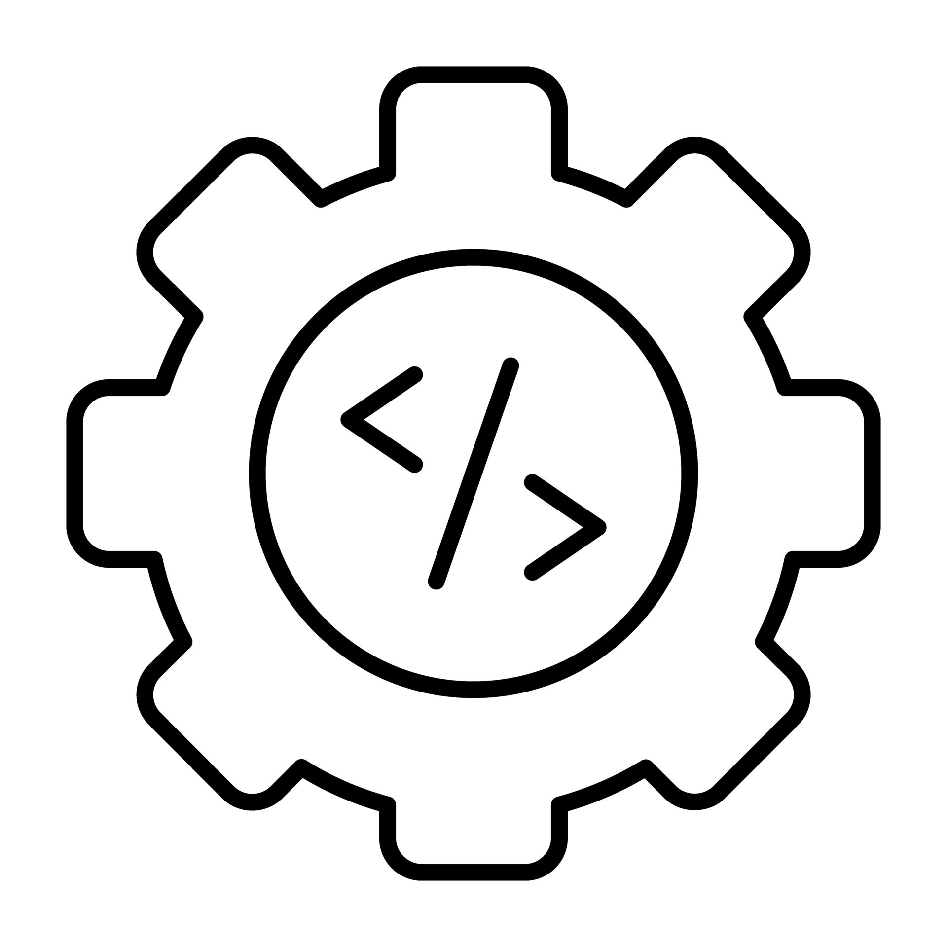 Conceptual flat design icon of coding 47934351 Vector Art at Vecteezy