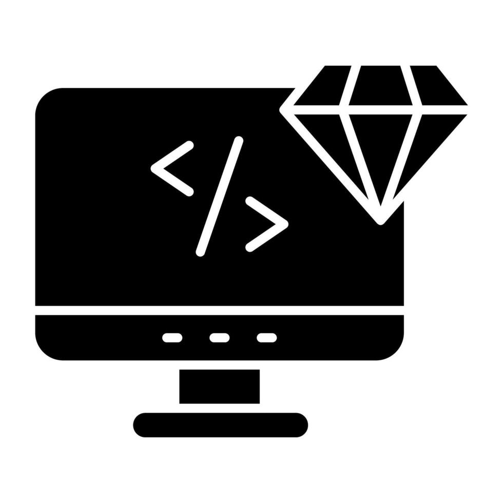 Conceptual flat design icon of system coding 47934403 Vector Art at ...