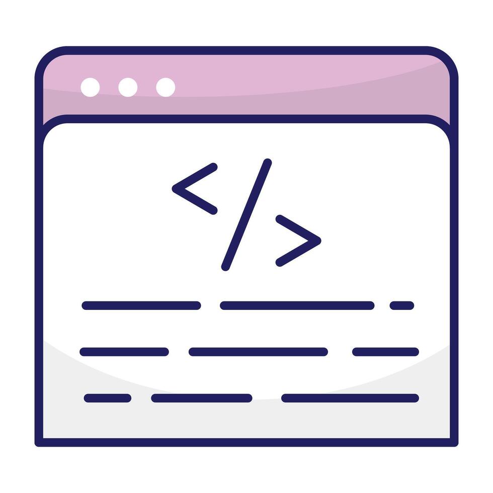 Conceptual flat design icon of web coding 47934527 Vector Art at Vecteezy