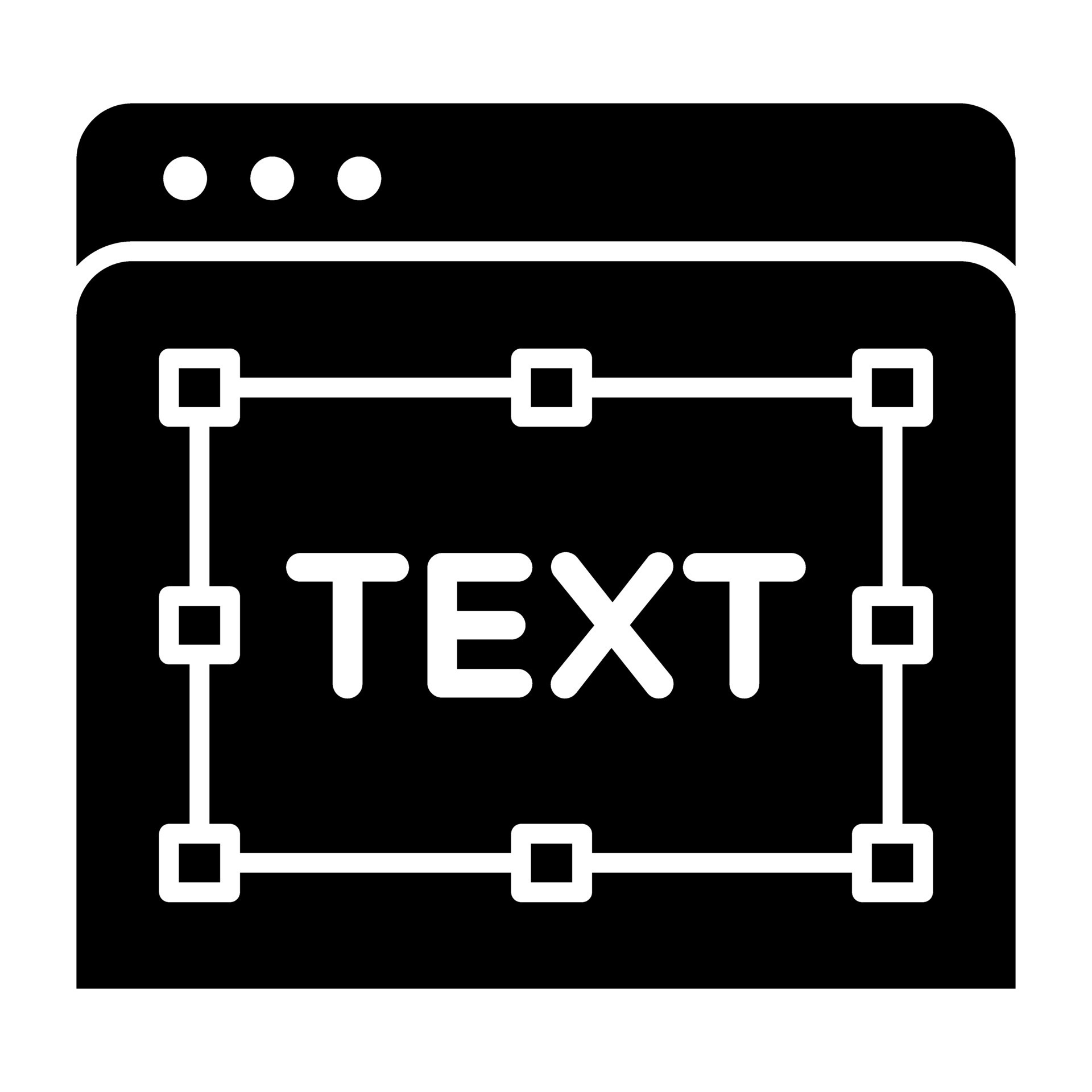 Premium download icon of text website 47934597 Vector Art at Vecteezy