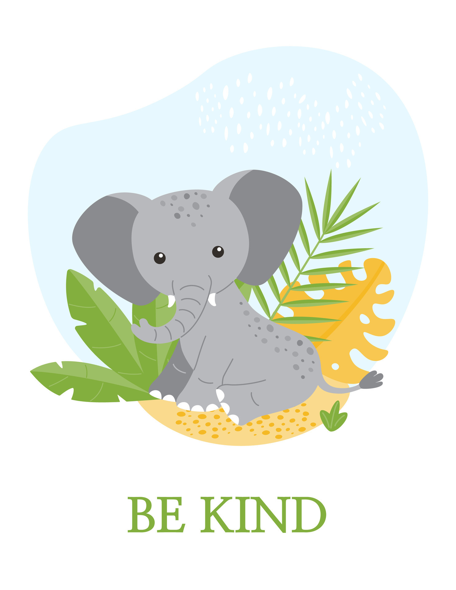 Children's A4 poster drawing with an image of an animal. 47973567 Vector Art at Vecteezy