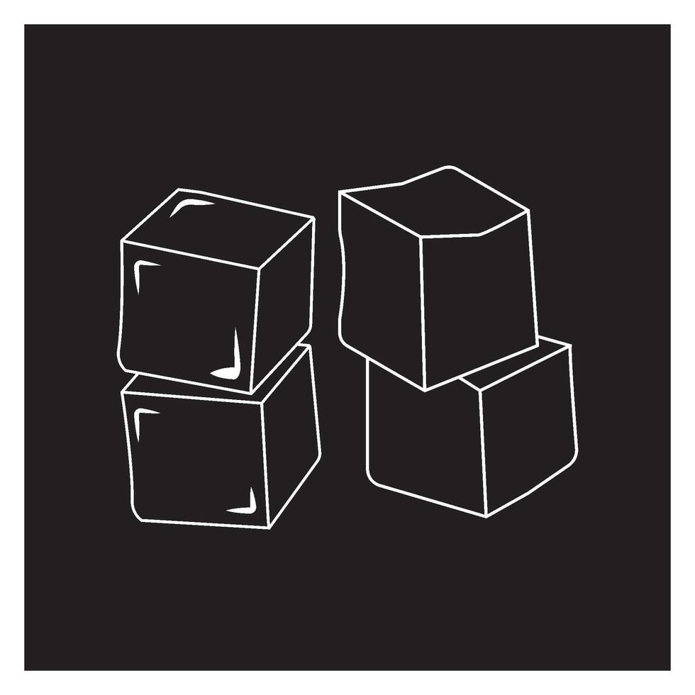 crystal ice cube design 47978823 Vector Art at Vecteezy