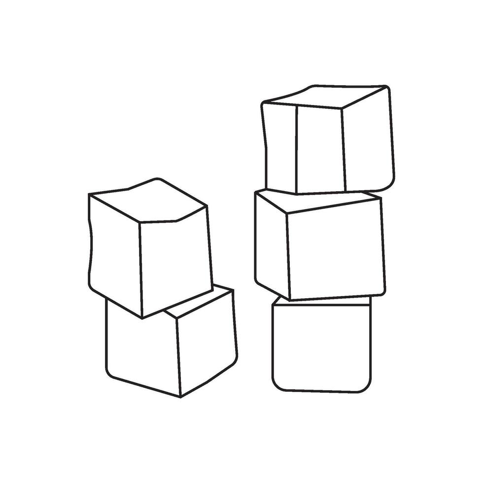 crystal ice cube design 47978843 Vector Art at Vecteezy