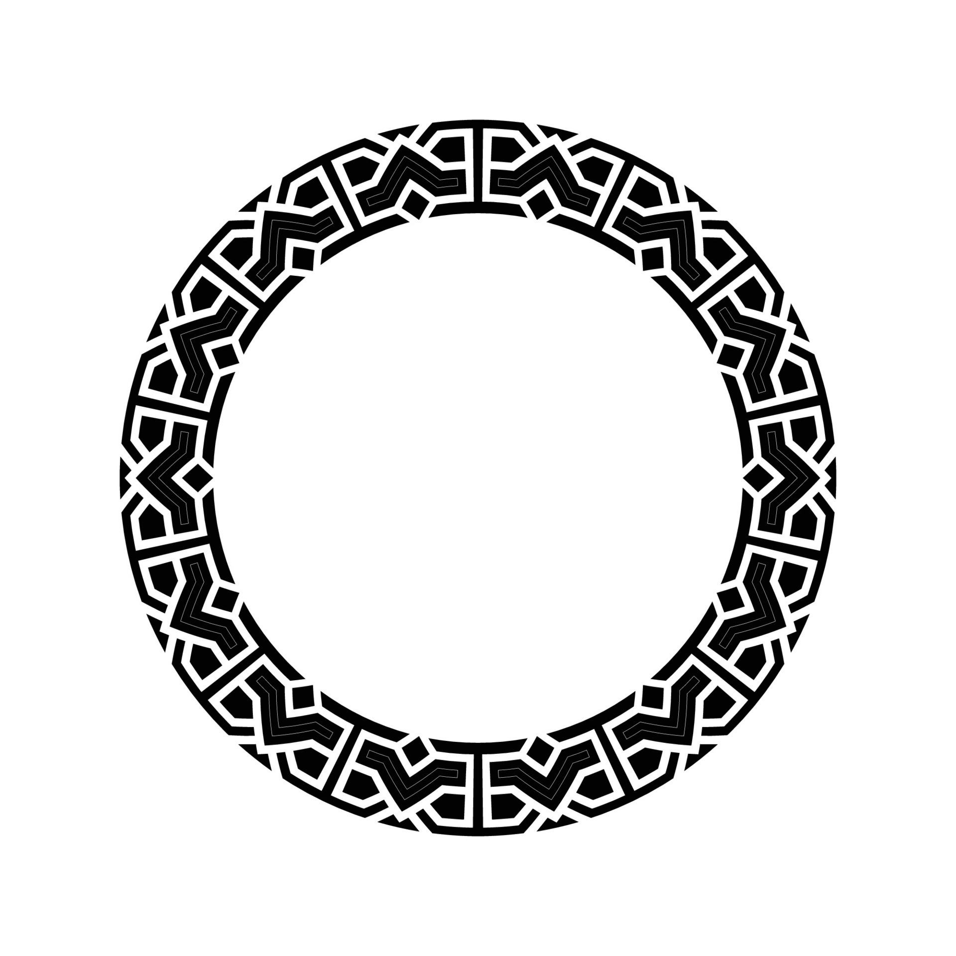 Ornamental pattern design circle frame. Ornamental Circular Knot ...