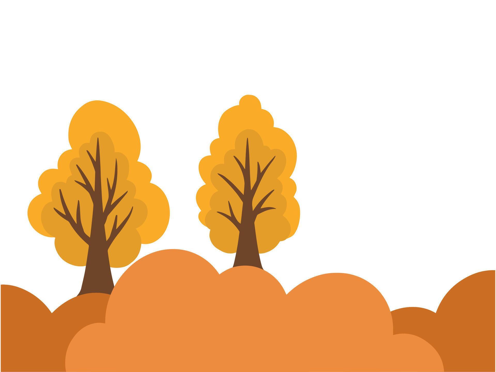 Yellow Autumn Tree Background Illustration 48034066 Vector Art at Vecteezy