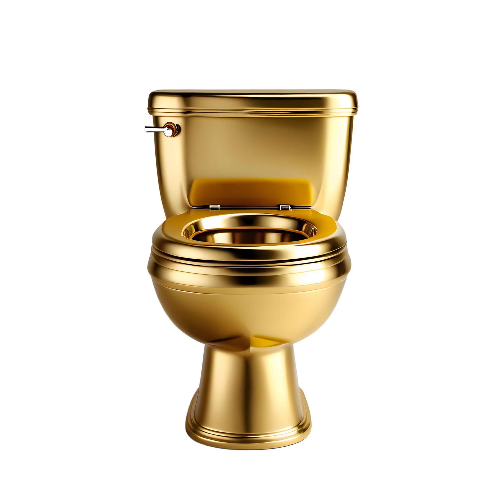 Gold Toilet Bowl isolated on transparent background 48035087 PNG