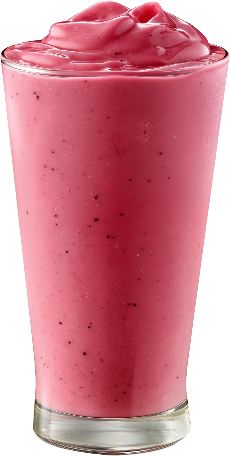 A Pink Smoothie In A Glass With A Straw 48035355 Png