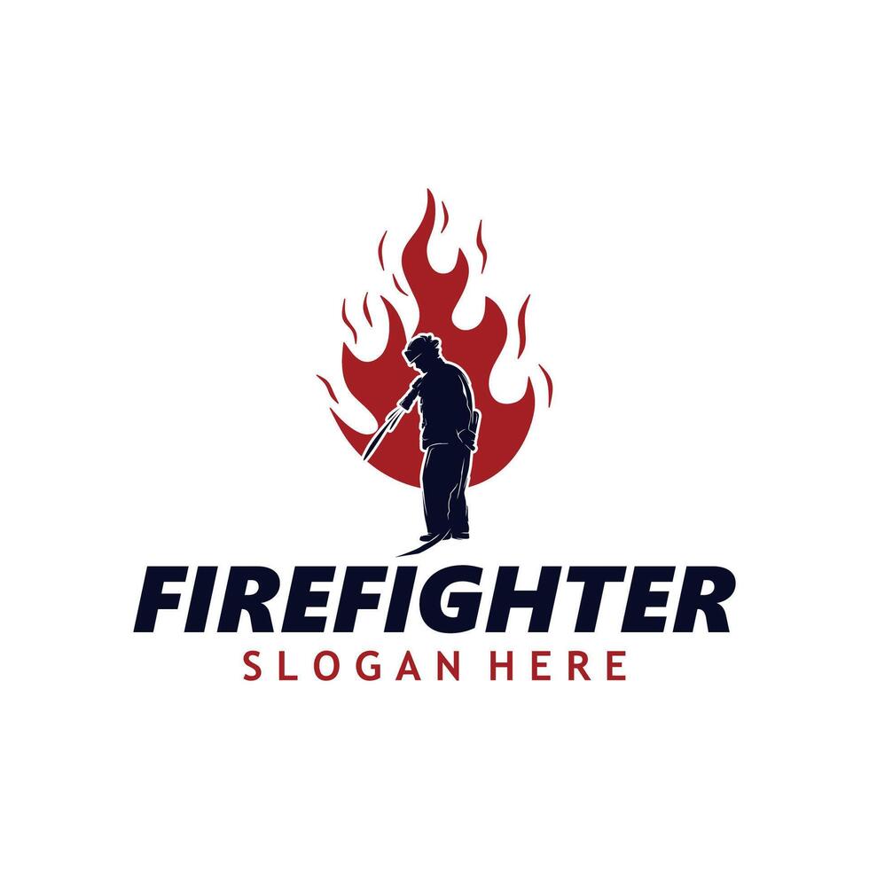 Firefighter Logo Design Template 48042899 Vector Art at Vecteezy