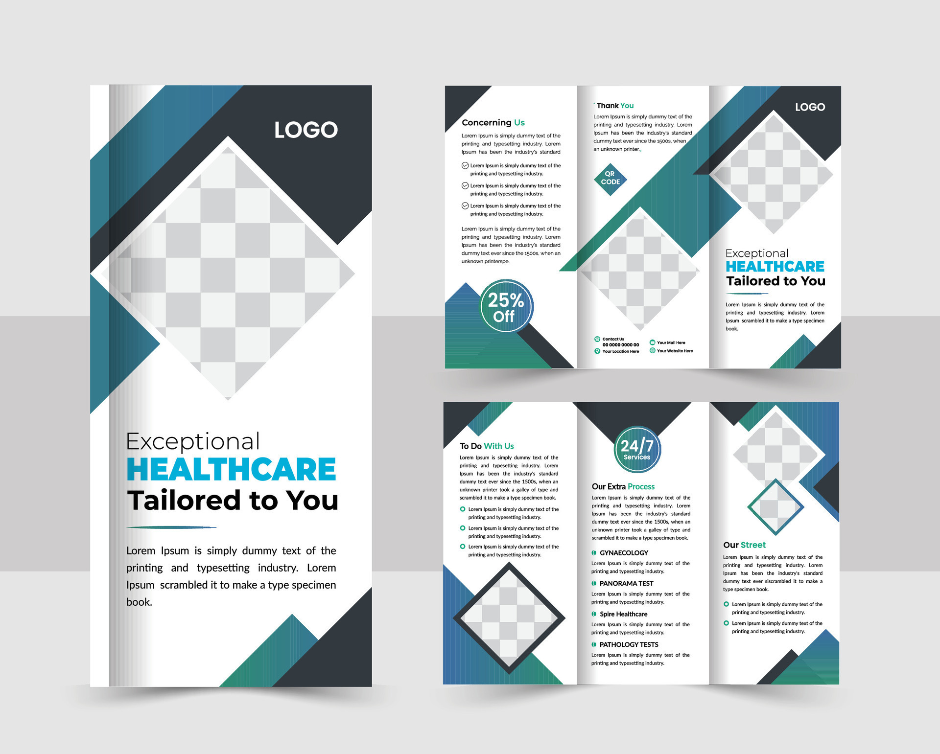 Tri-Fold Healthcare Or Medical brochure design template. Medical tri ... Tri-Fold Healthcare Or Medical brochure design template. Medical tri ...