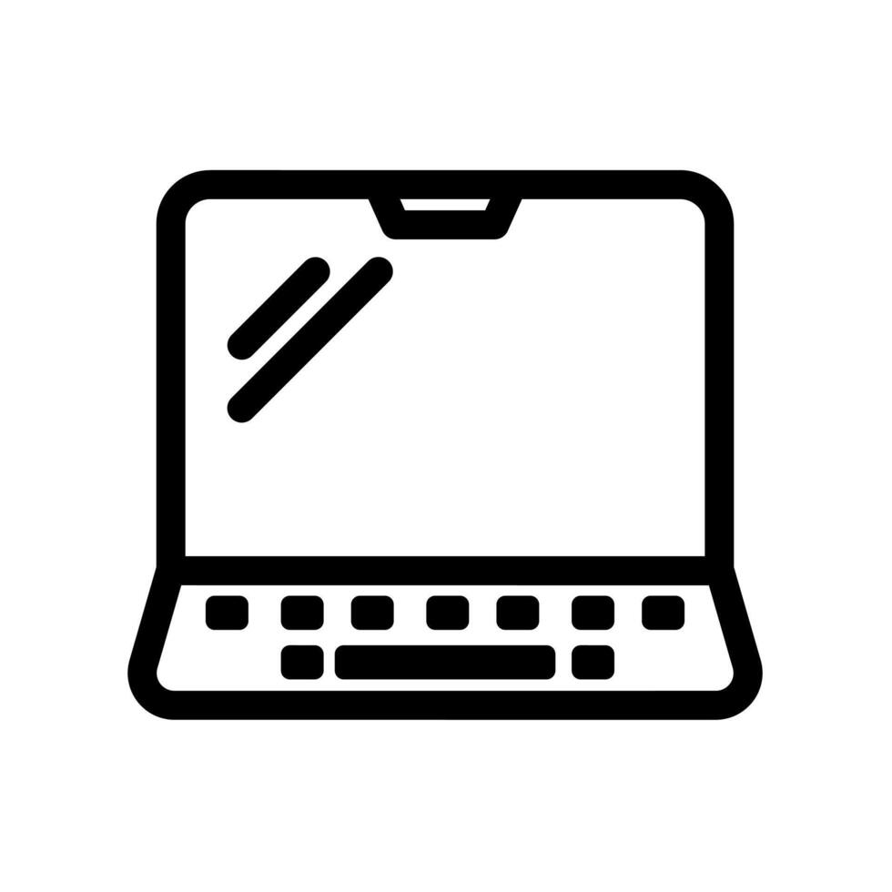 Laptop design icon. isolated white background. Perfect for web and app ...