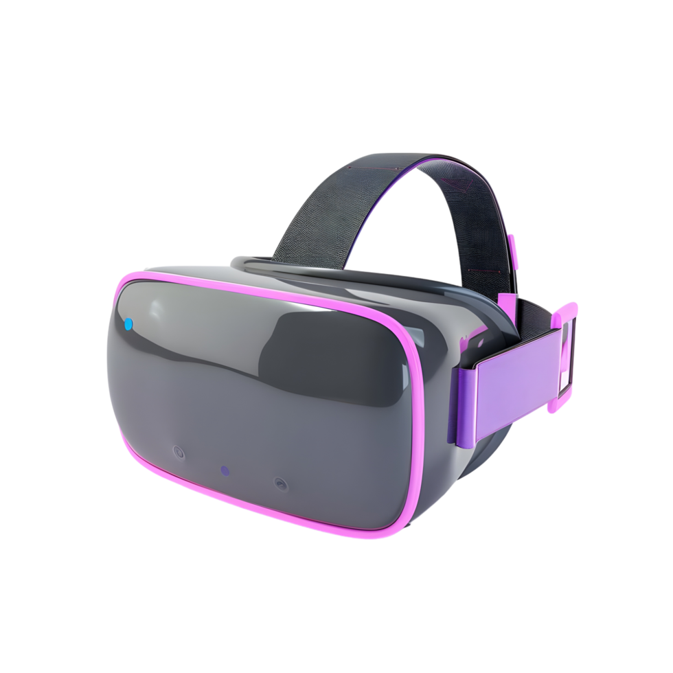 Pink Virtual reality vr glasses isolated on transparent background ... Pink Virtual reality vr glasses isolated on transparent background ...