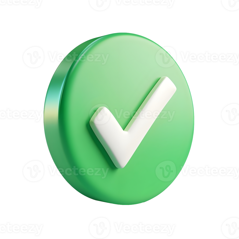 check mark Icon isolated on transparent background 48046065 PNG