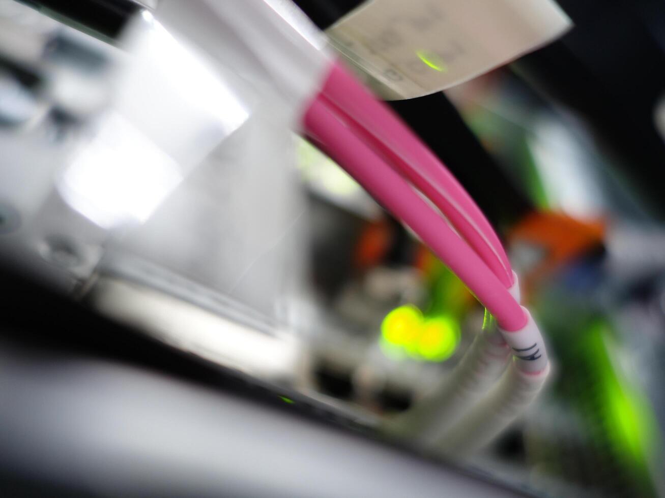 Network Cables Connected To Switch Closeup Of Data Center Hardware Technology 48046553 Stock