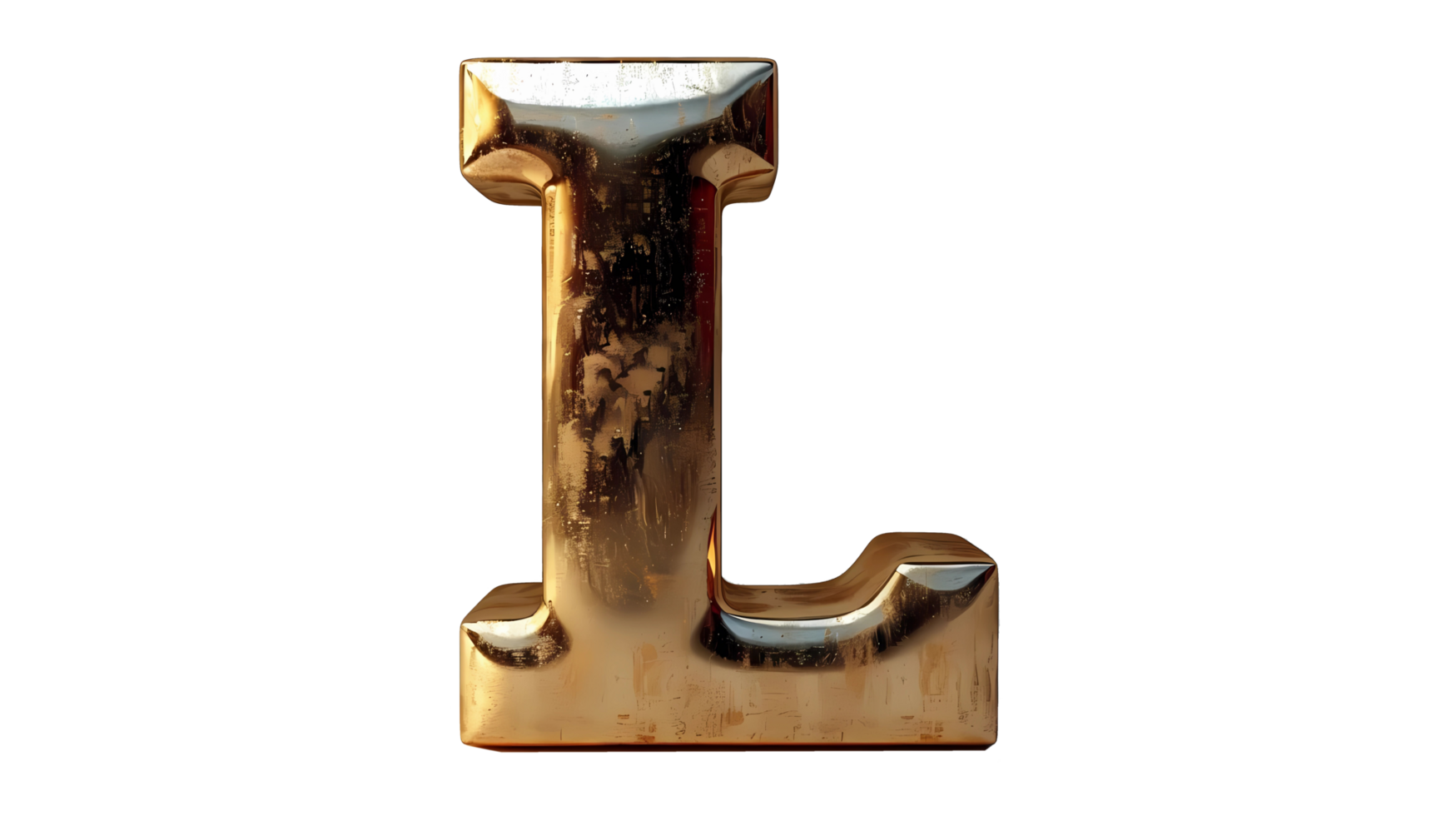 gold letter l on transparent background 48046885 PNG