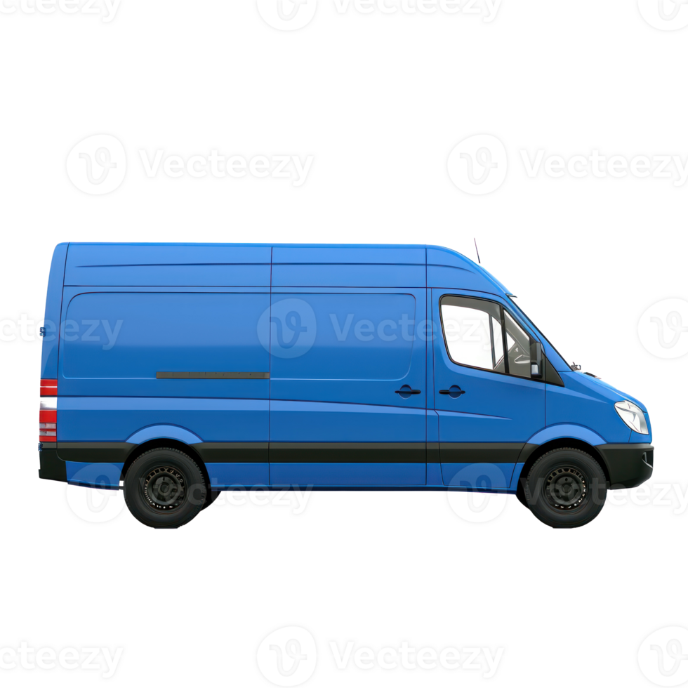 blue van on transparent background 48047815 PNG