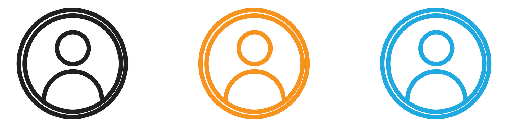 User logo set collection for web app ui 48050771 Vector Art at Vecteezy