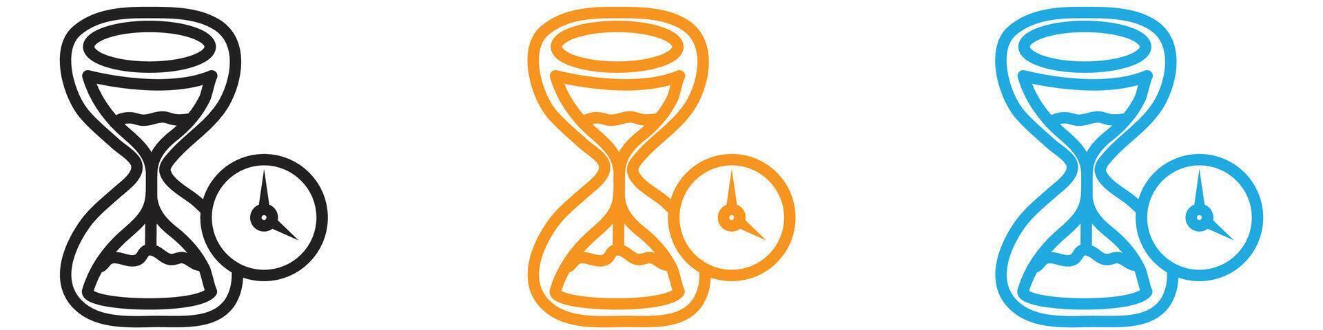 Wait logo set collection for web app ui 48050784 Vector Art at Vecteezy