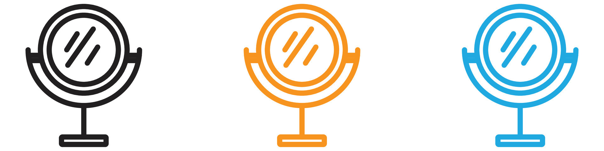 mirror logo set collection for web app ui 48050843 Vector Art at Vecteezy