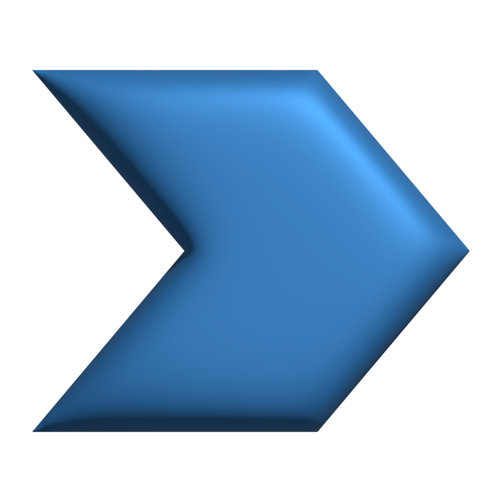 Blue arrow pointing right direction symbol realistic 3d icon design for ... Blue arrow pointing right direction symbol realistic 3d icon design for ...