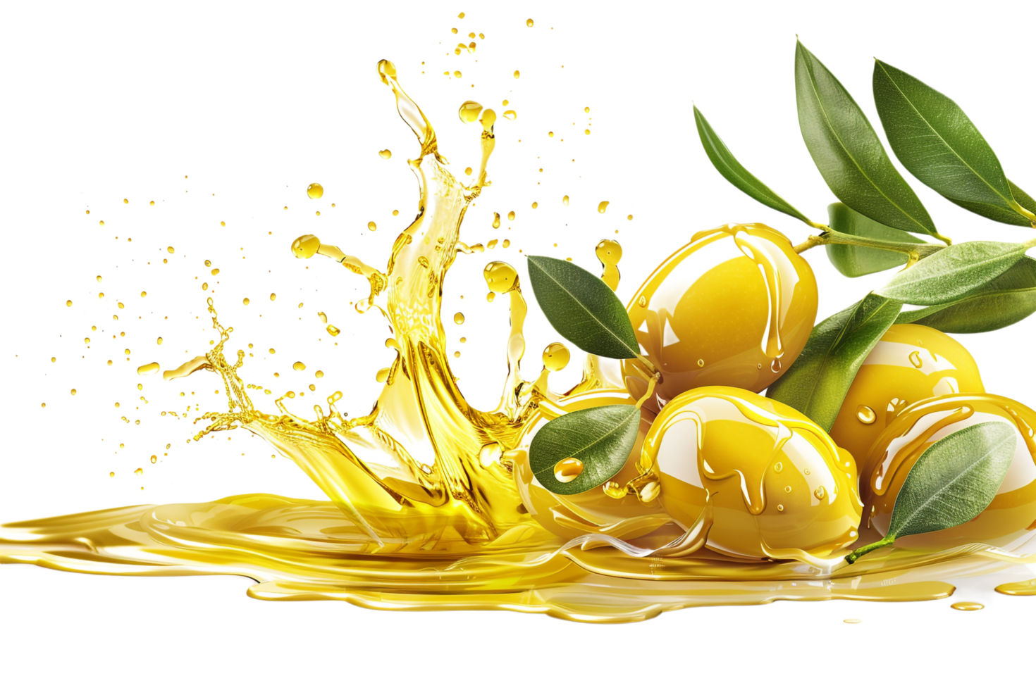 Olives with oil splash isolated against transparent background 48052069 PNG