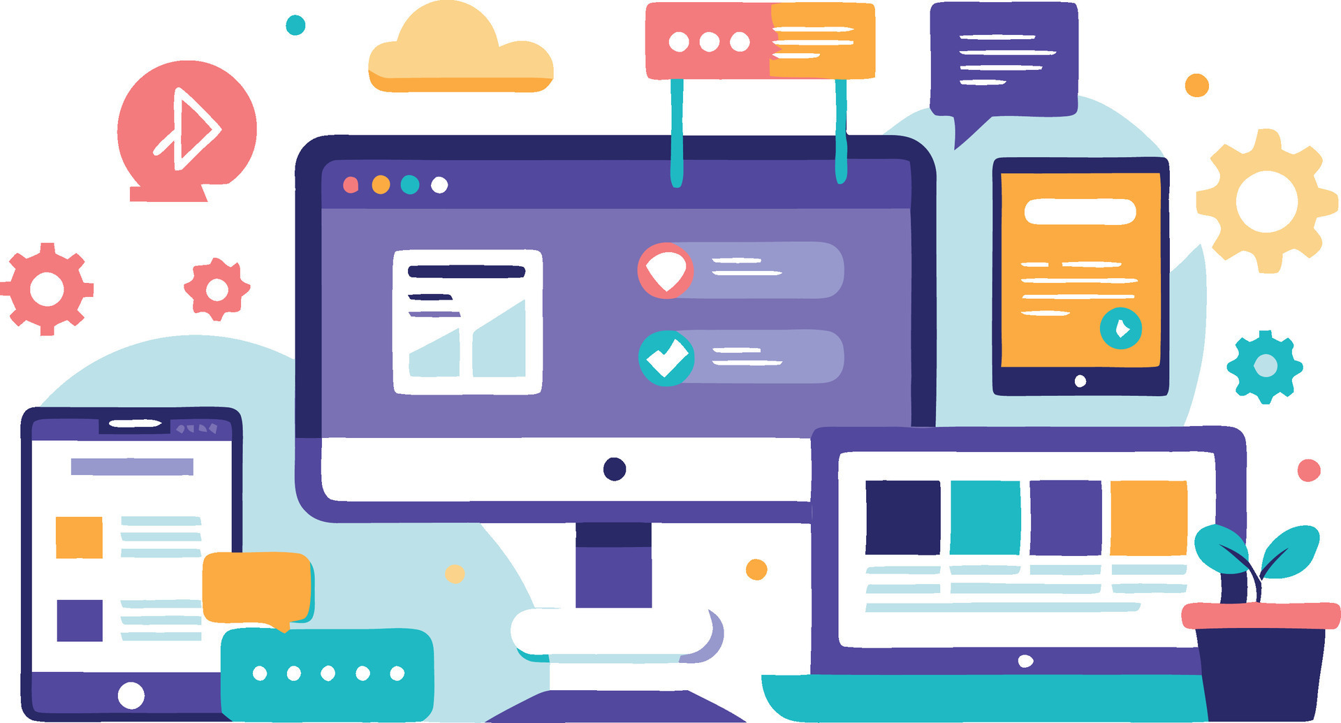 Ui Ux Interface Elements And Browser Windows Web Design Software Development Or App Design