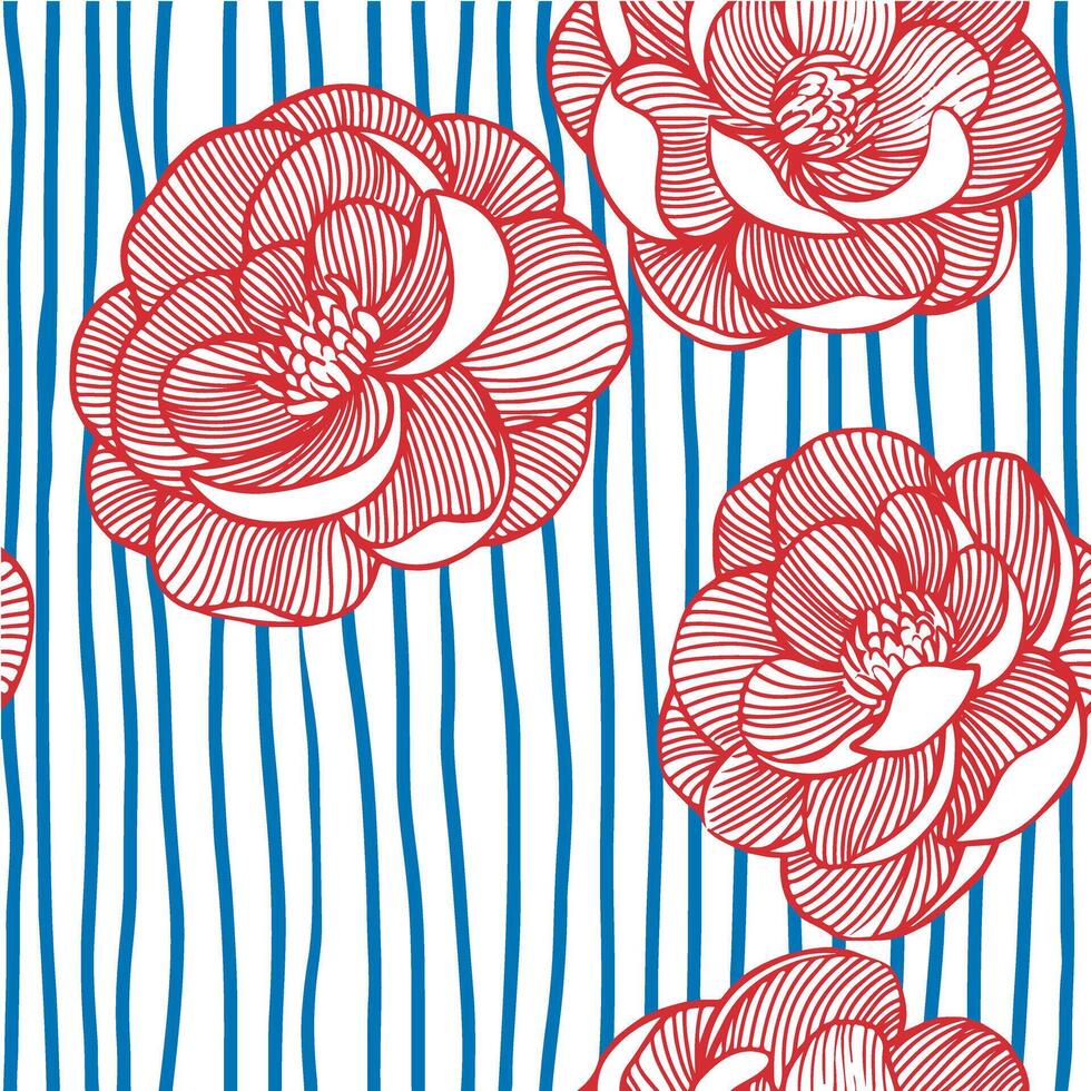 seamless pattern of small abstract flowers, simple pattern. 48060762 ...