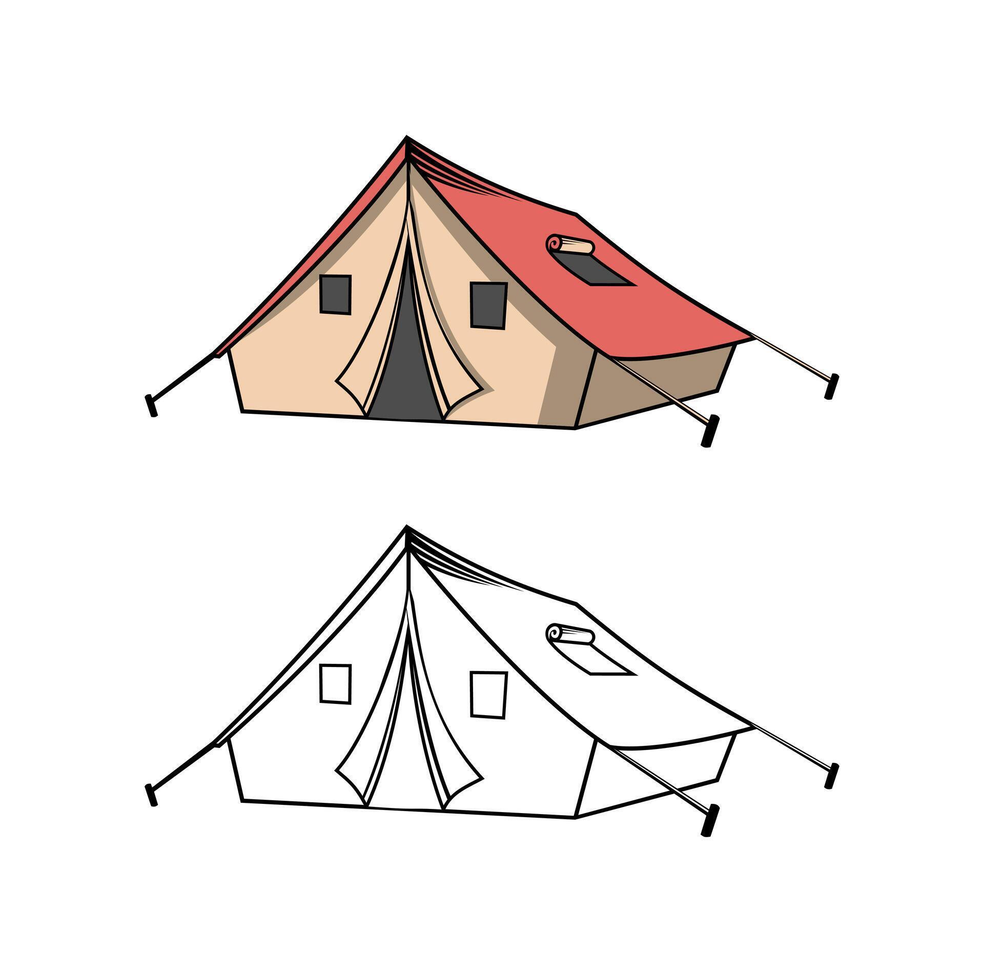 Camping Tent Design illustration 48062066 Vector Art at Vecteezy