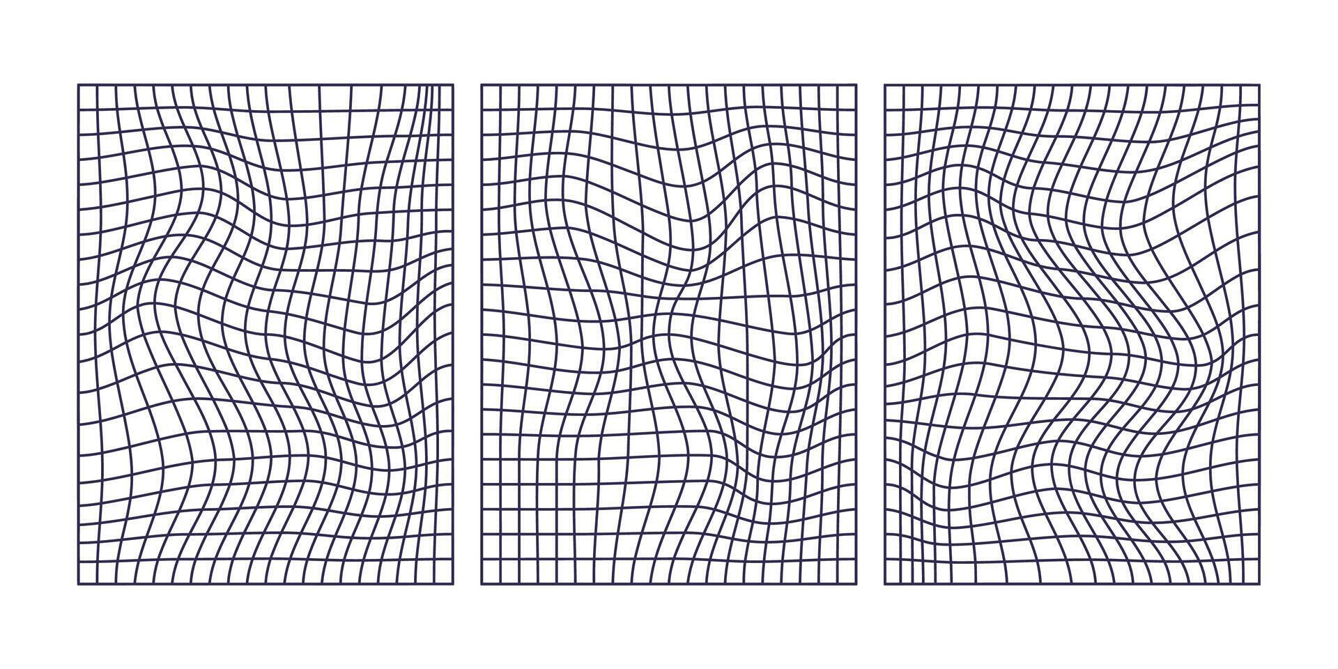 grids, distorted wireframes for poster design 48062567 Vector Art at Vecteezy