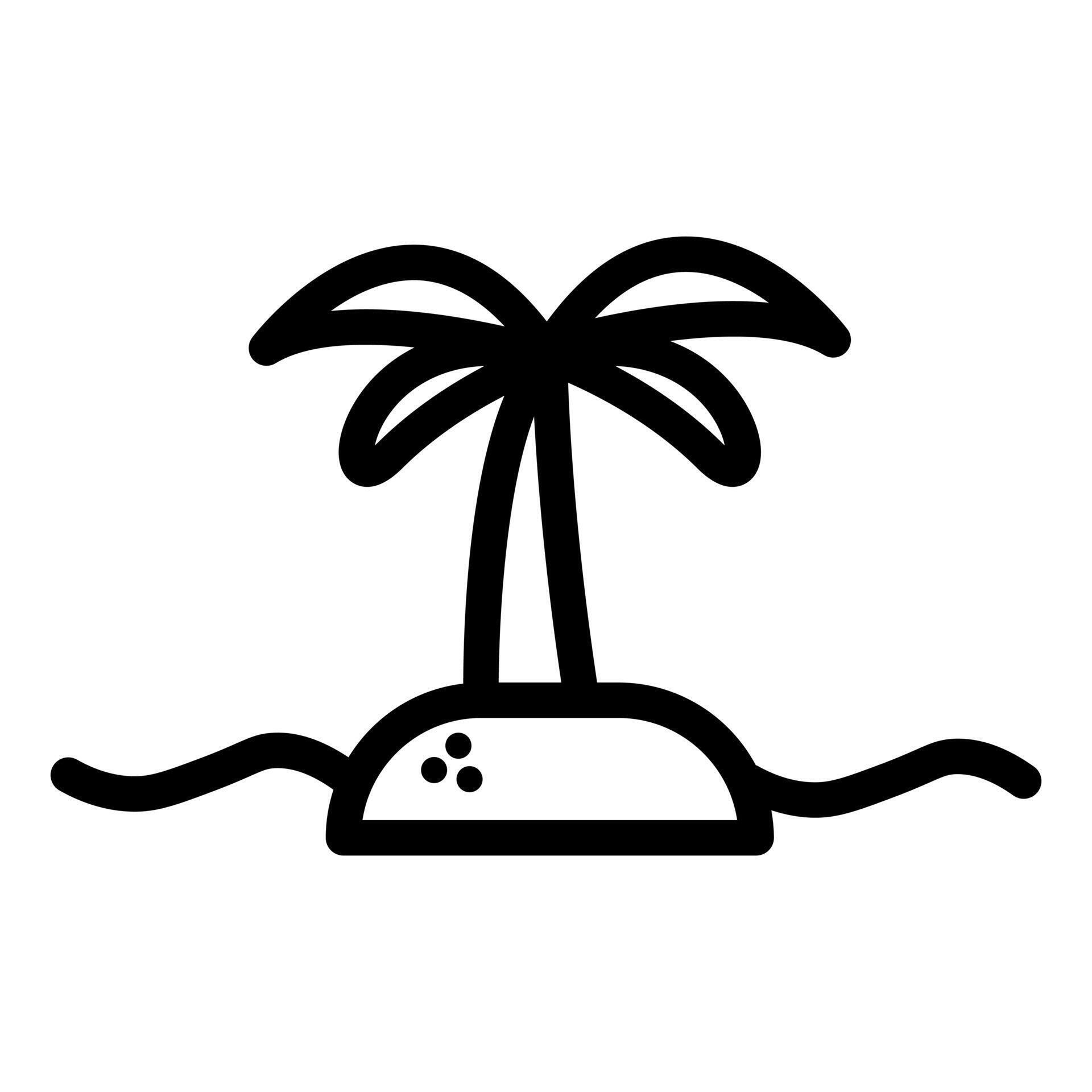 Palm Tree Island 48063356 Vector Art at Vecteezy